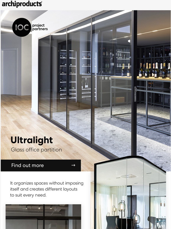 Archiproducts: Ultralight glass partition walls IOC project ...