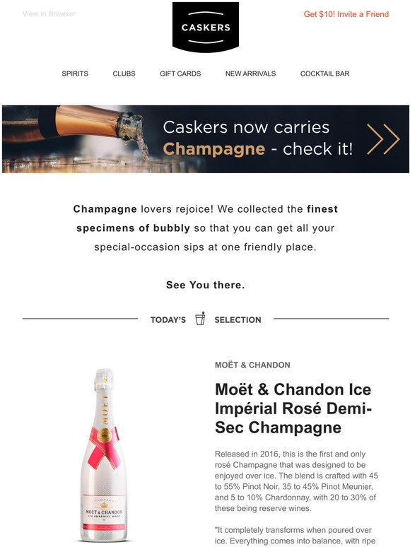 Caskers: Pop Champagne with Caskers | Milled