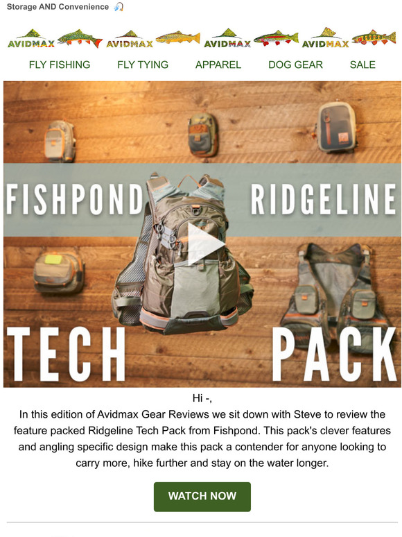 AvidMax: Modular Design for Serious Anglers || The Fishpond Ridgeline ...