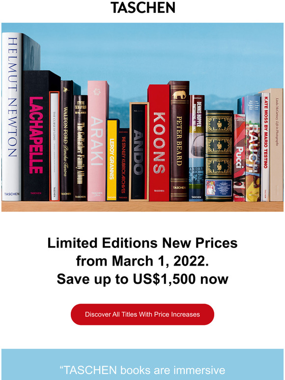 TASCHEN: Get Our Limited Editions for Less Now | Milled