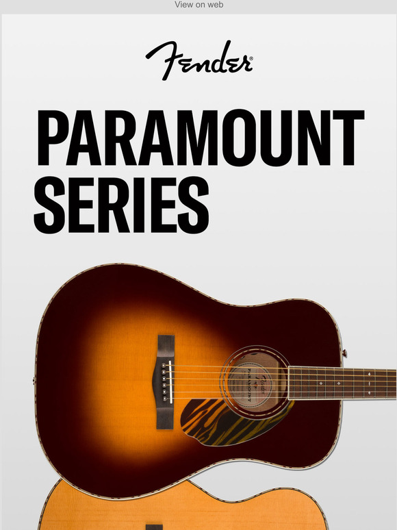 Fender UK: Introducing New Paramount Series Acoustics | Milled