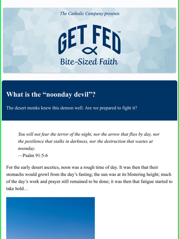 Trinity Road: What is the noonday devil? | Milled