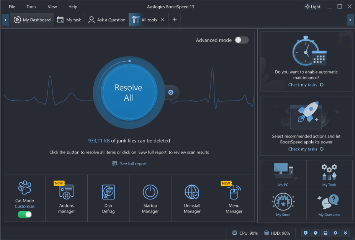 Auslogics: Take a sneak peek at the new Dark Mode in BoostSpeed 13 | Milled