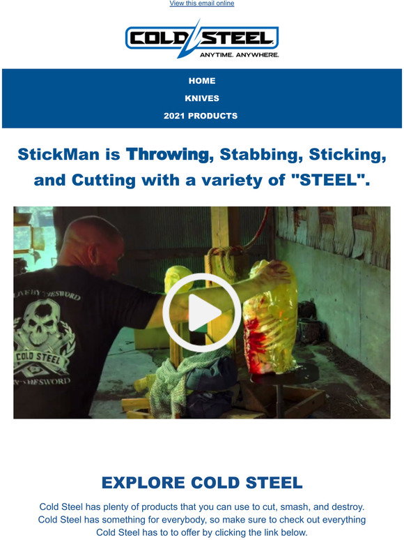 Cold Steel: Look Away! StickMan is throwing, stabbing, sticking, and ...