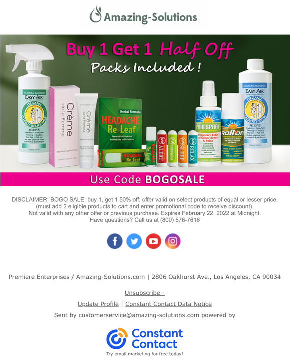 Amazing Solutions: Buy One Get One Half-Off | Milled