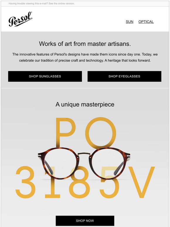 Persol: Timeless Design. The Persol Icons. | Milled