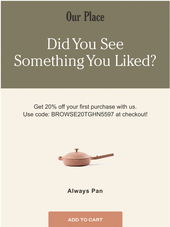 Our Place Email Newsletters: Shop Sales, Discounts, and Coupon Codes