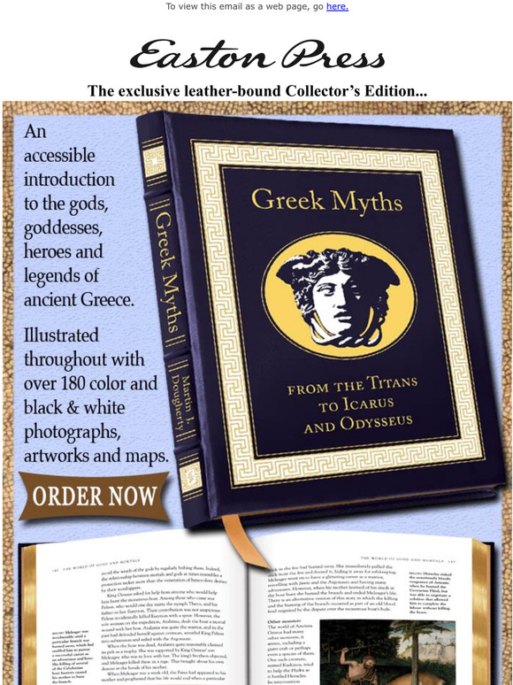 Easton Press: The ancient stories of Zeus, Athena, Apollo and all the ...