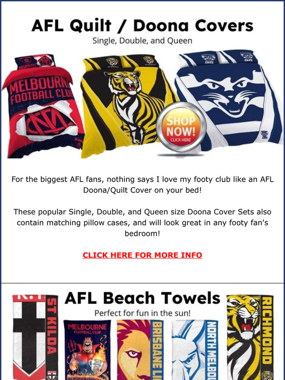 AFL Footy Shop: Footy Fan, how big of a fan are you? | Milled