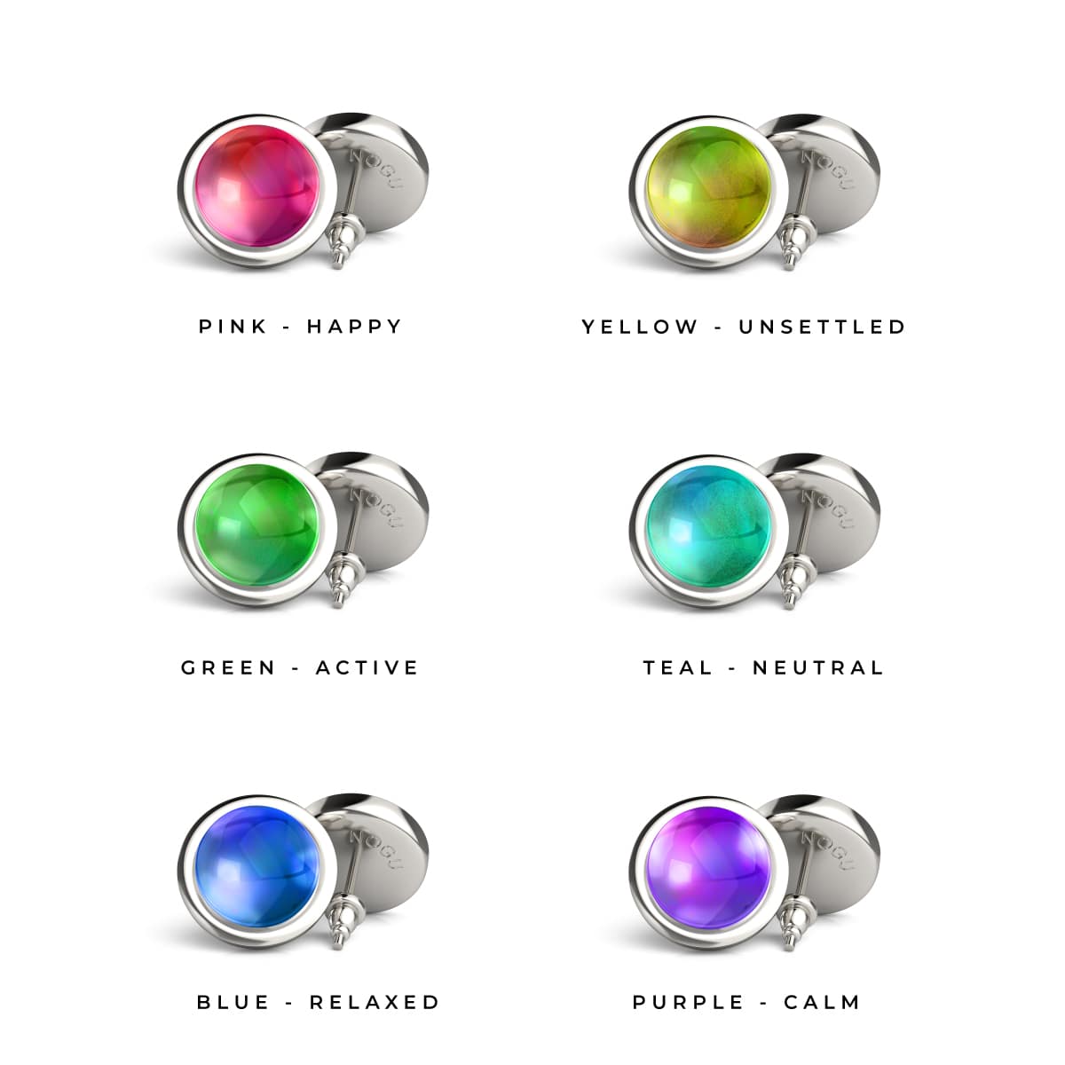NOGU: *New* Color Changing Chromata Mood Stone Earrings Are Here! | Milled