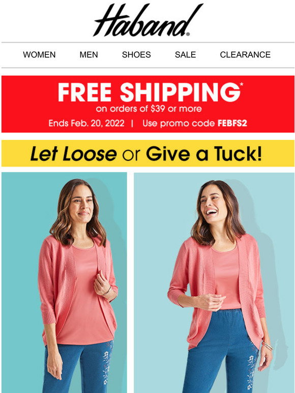 Haband: Spring Plans: Let Loose or Give a Tuck! | Milled