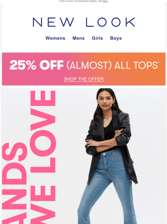 New Look Email Newsletters: Shop Sales, Discounts, and Coupon Codes