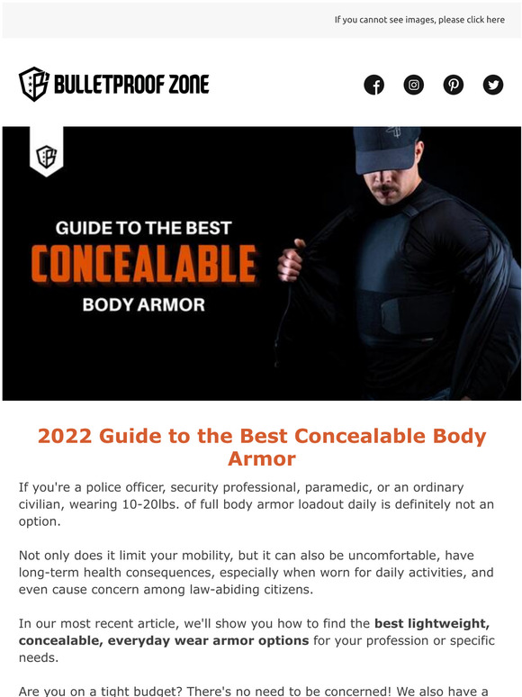 Bulletproof Zone: Here's Your 2022 Guide to the Best Concealable Body ...