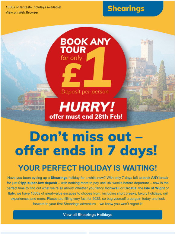 Shearings Holidays: 💻 MyBooking is here! View your holiday details ...