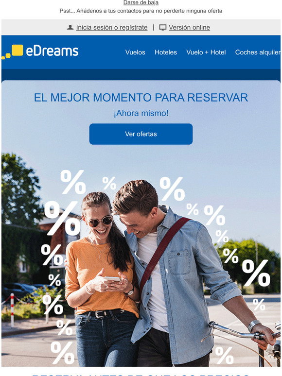 eDreams DE: Reserva antes de que los precios suban... | Milled