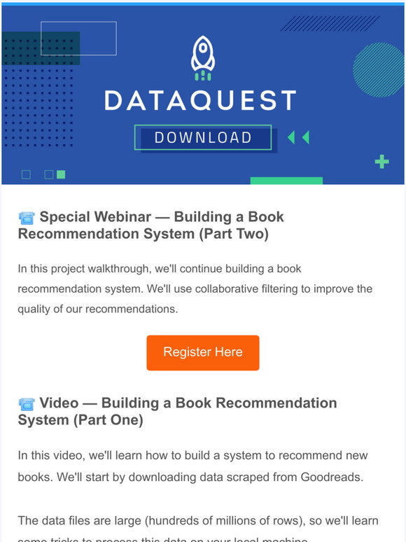 Dataquest: Improve book recommendations with collaborative filtering ...