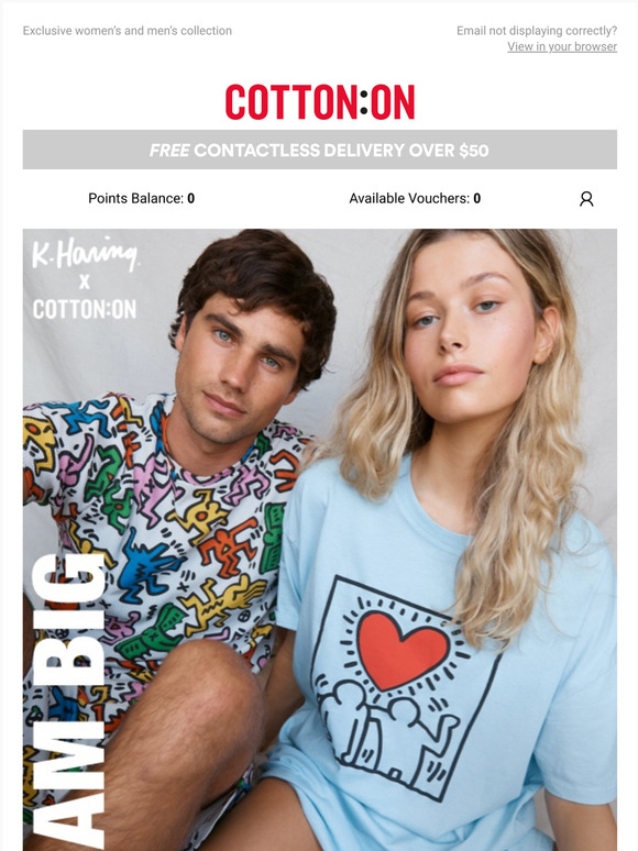 Cotton On: Dream BIG in Keith Haring sleep | Milled