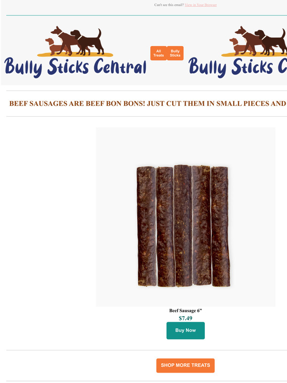 Bully Sticks Central: Beef Bon Bons and Beef Sausages Are The Same ...
