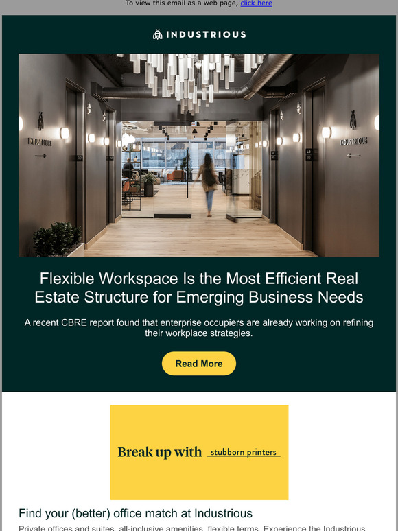 Industrious: Our analysis of the CBRE Flex Office Report | Milled