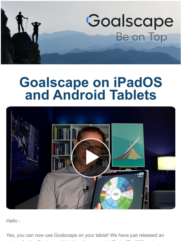 Goalscape: Goalscape for iPad and Android Tablets | Milled