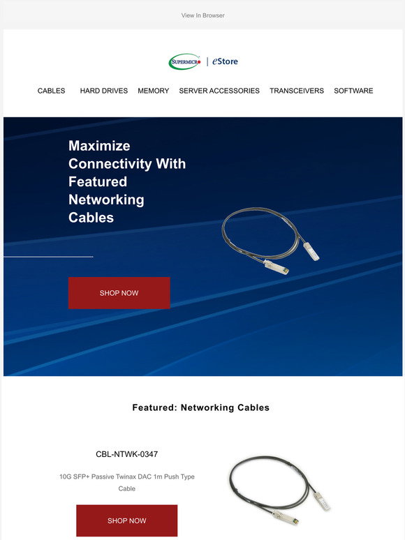 Supermicro: Maximize Connectivity With Featured Networking Cables | Milled