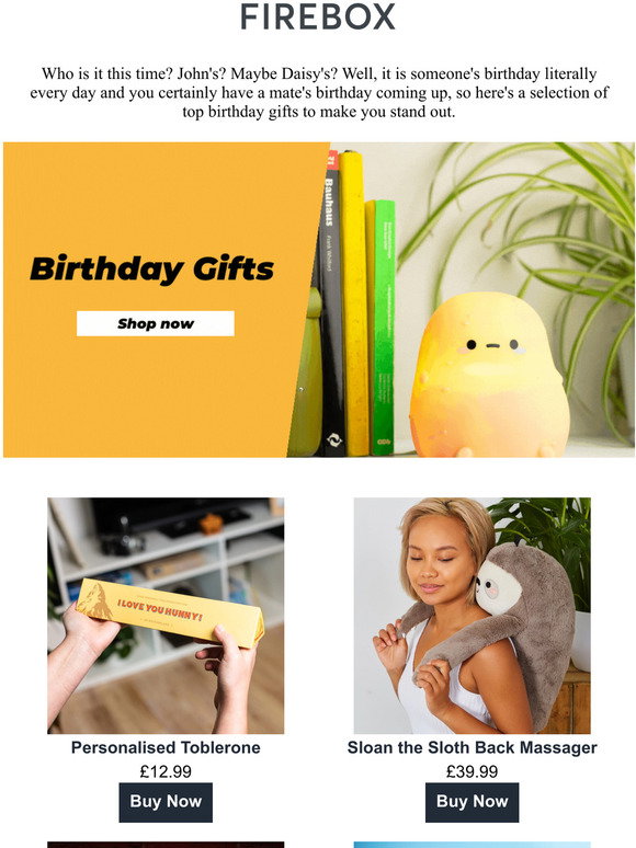 Firebox: The best birthday gifts ever | Milled