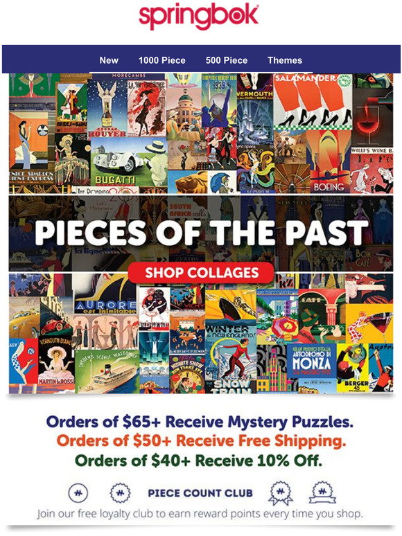 Springbok Puzzles: Stunning History Puzzles To Relive A Piece Of The ...