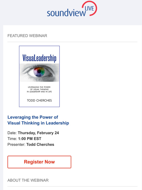 Soundview Executive Book Summaries_: [Webinar Reminder] The Power of ...