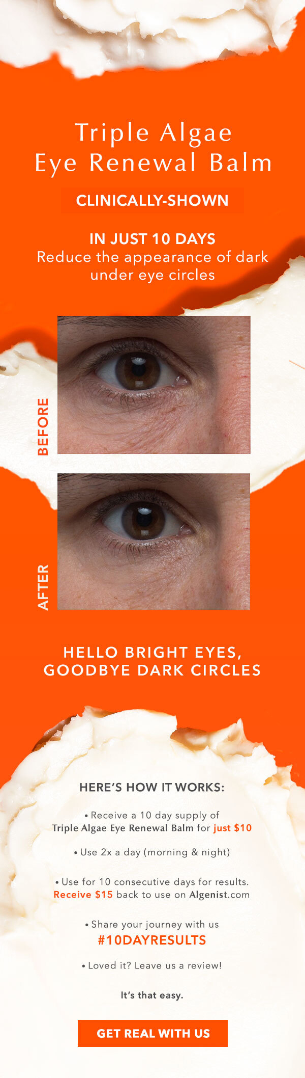 Algenist: #10DayResults: Hello Bright Eyes, Goodbye Dark Circles | Milled