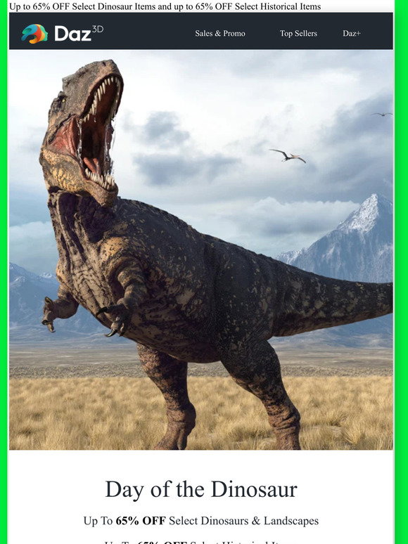 DAZ 3D: Day of the Dinosaur | Milled