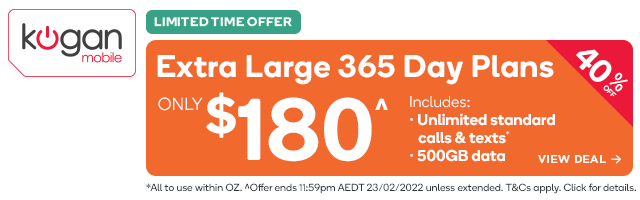 Dick Smith: 40% OFF HUGE 300GB of Data | Kogan Mobile 365 Day Plans ...