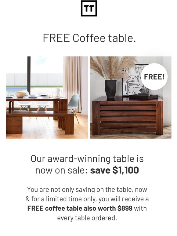 Transformer Table: Free Coffee table is back | Milled