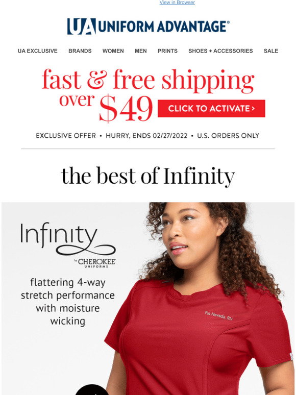 Uniform Advantage: The Best of INFINITY scrubs | Milled