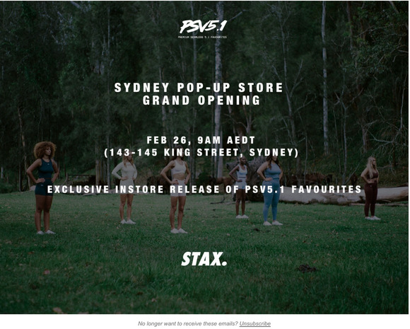 Stax Official: Sydney Pop-Up Store - This Saturday, Feb 26 | Milled