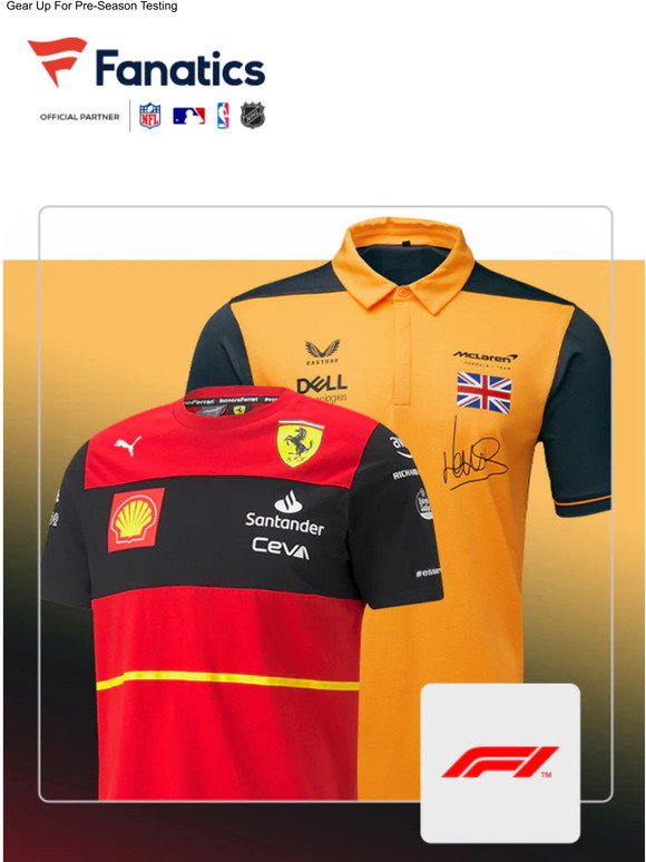 Fanatics: New F1 Arrivals! 2022 F1 Team Gear... | Milled