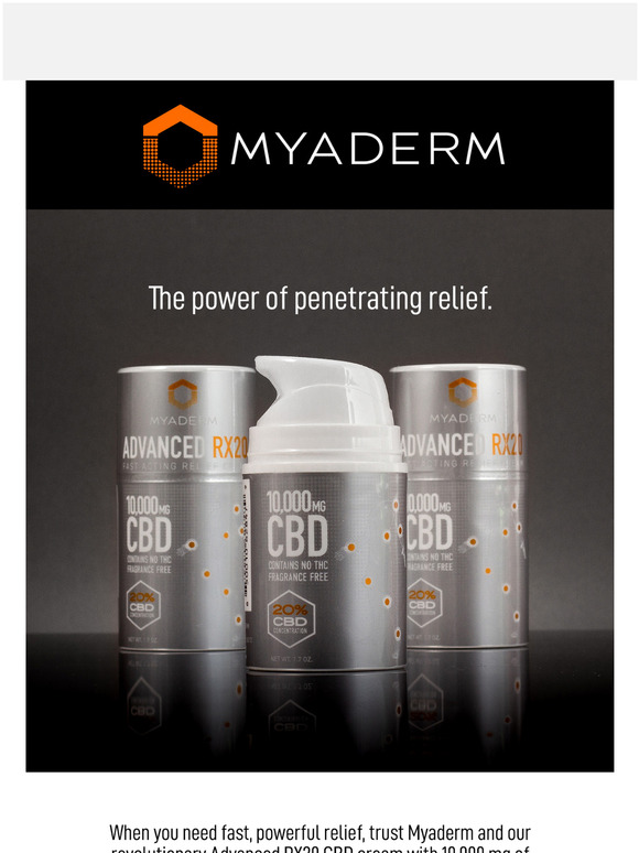 Myaderm: 10,000 mg of Deep Penetrating Relief - Advanced RX20 | Milled