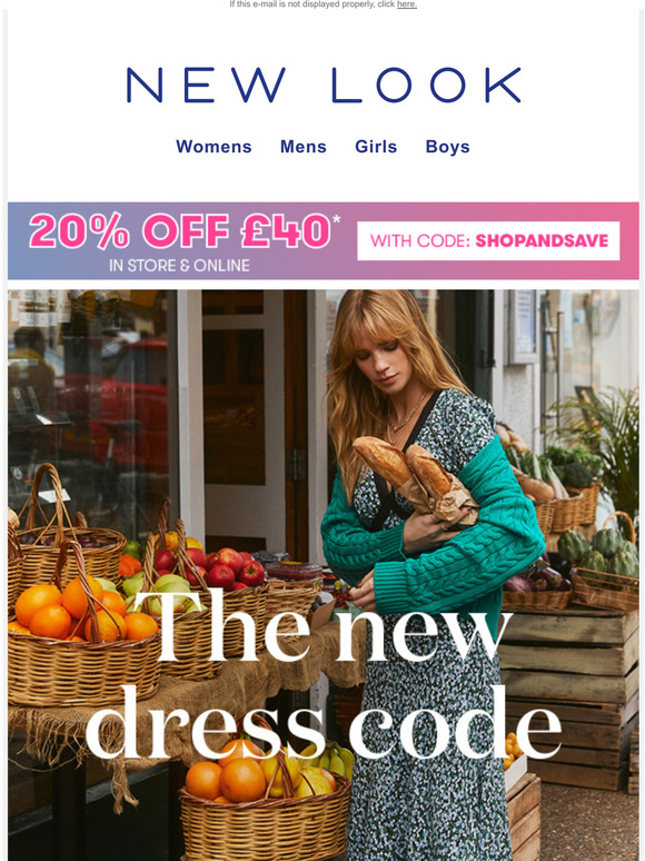 New Look Email Newsletters: Shop Sales, Discounts, and Coupon Codes