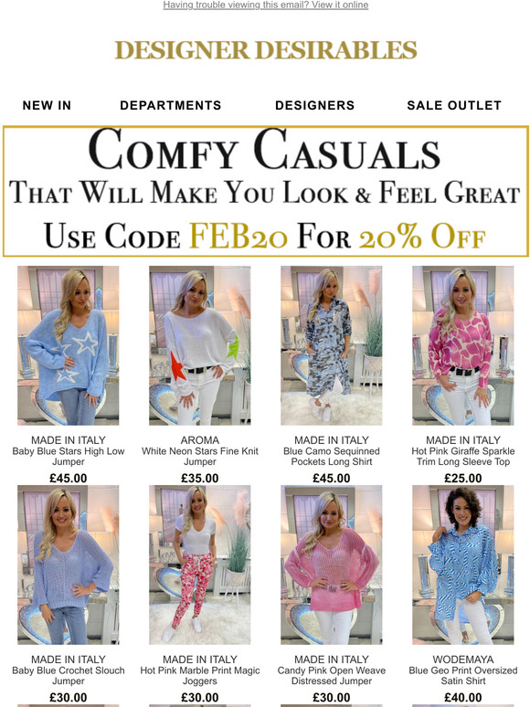Designer Desirables: Comfy Casuals That Will Make You Look & Feel Great ...