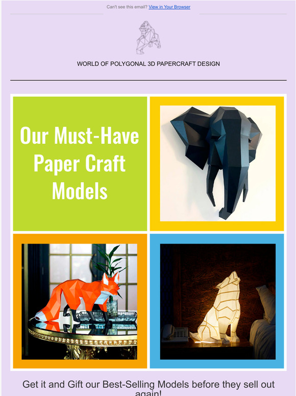 PaperCraft World (US): These Papercraft products will sell out! | Milled