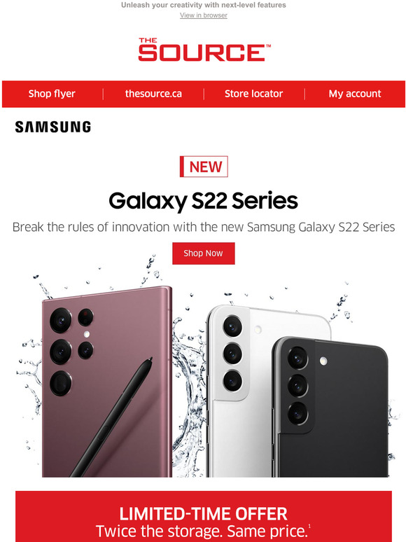 TheSource.ca: It's here, it's here! The NEW Samsung Galaxy S22 Series ...