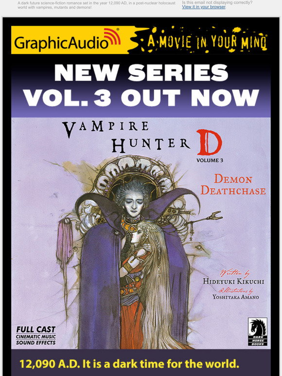 GraphicAudio: New Release! VAMPIRE HUNTER D 3:Demon Deathchase ...