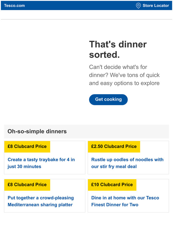 Tesco: Get dinner sorted with these quick and easy meals | Milled