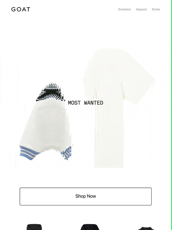 GOAT Email Newsletters: Shop Sales, Discounts, and Coupon Codes