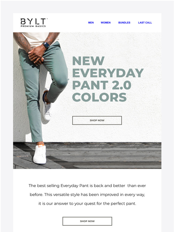 BYLT Basics: All NEW Colors Everyday Pant 2.0 | Milled