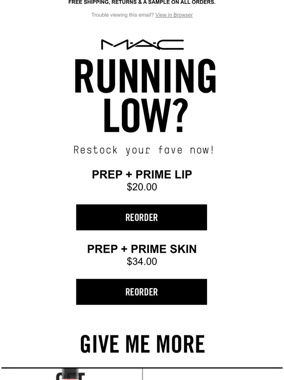 MAC Email Newsletters: Shop Sales, Discounts, and Coupon Codes