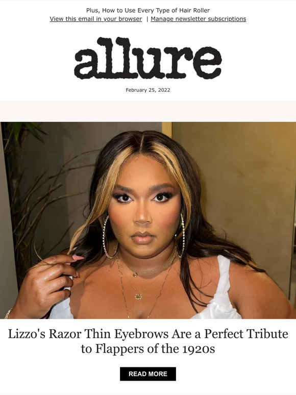Allure Beauty Box: Lizzo's Razor Thin Eyebrows Are a Perfect Tribute to ...