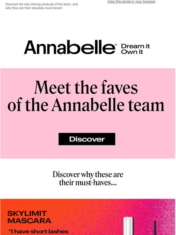 Annabelle Cosmetics: Meet the FAVES of the Annabelle team | Milled