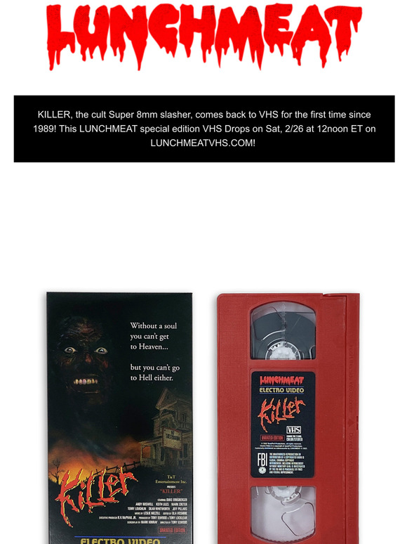 Lunchmeat VHS: KILLER Comes to Back to VHS! | Milled