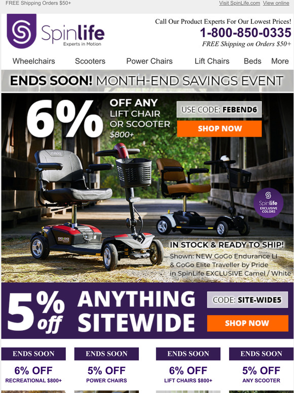 SpinLife: Final Days of Month-End Savings Event! | Milled