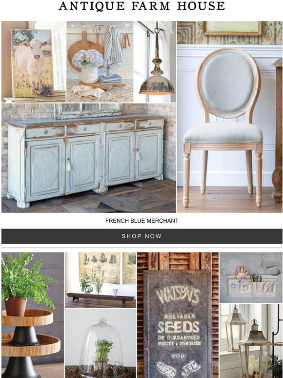 Antique Farmhouse: {FRENCH BLUE MERCHANT} event launched.. | Milled